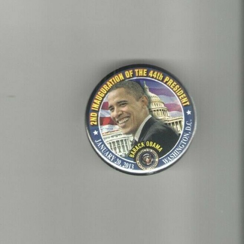 Barack OBAMA 2013 pin INAUGURATION pinback CAPITOL Building January 20 ...