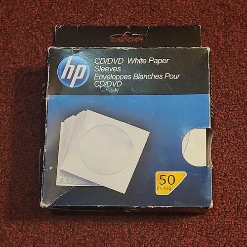 HP Heavy Duty Paper CD/DVD Storage Sleeves - 50 Pack HPWS50RB ...