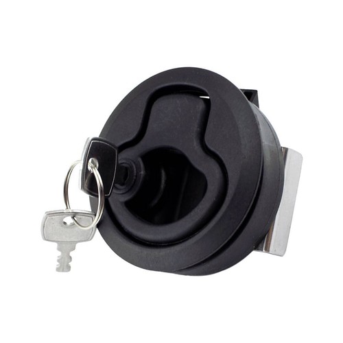 2" Black Locking Flush Pull Slam Latch with 2 Keys for RV Boat Yacht | eBay