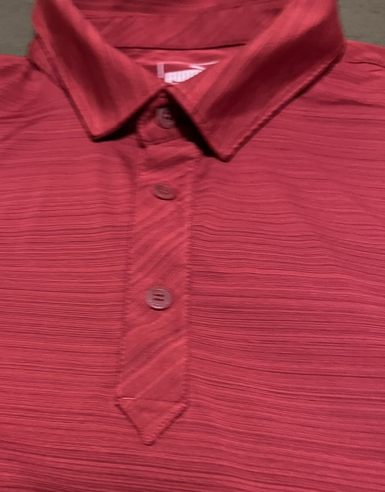 Puma Polo Shirt Adult 2XL XXL Red Short Sleeve Casual Golfer Outdoor ...