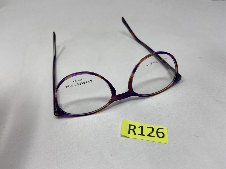 CHARLES STONE NEW YORK EYEGLASSES NY 30047 51/19/140 C2 PURPLE FLEX ...