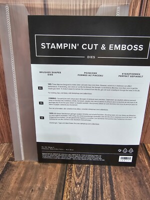 Stampin' UP! BRUSHED SHAPES Dies Set of 9 Heart Circle Squiggle | eBay