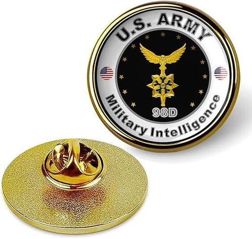 United States Army Military Intelligence Tie Suit Shirt Lapel Pin ...