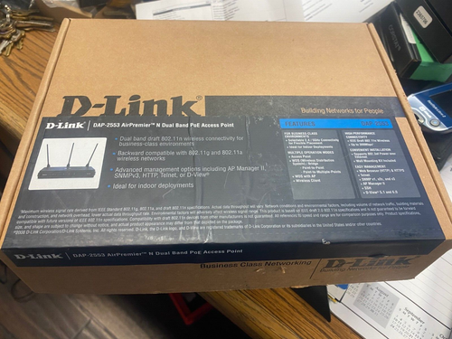 D-Link DAP-2553 Wireless AirPremier N Access Point With Power Supply ...