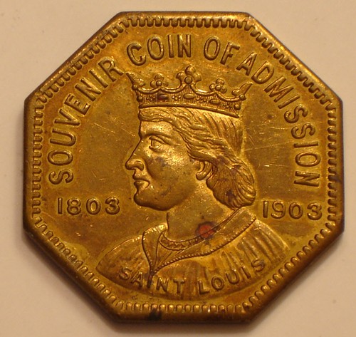 1904 LOUISIANA PURCHASE EXPO Souvenir Coin of Admission So Called ...