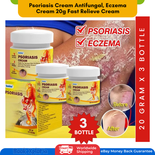 3x Psoriasis Creme Antimykotische Creme Ekzem Creme 20g Fast Relieve ...