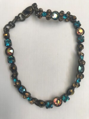 RARE NEW Sorrelli Crystal Vintage Inspired Desert Blue Petite Bracelet ...