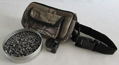 PELLET / BULLET POUCH AND BELT - NEOPRENE CAMO - AIR RIFLE - RABBIT ...