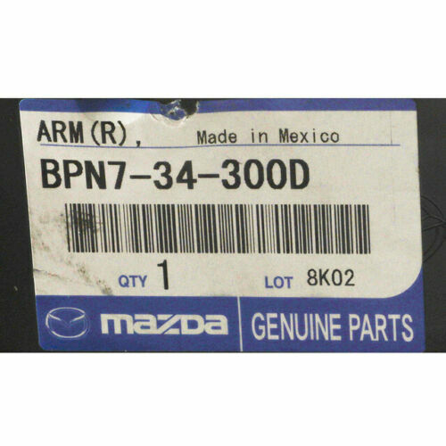 OEM NEW Mazda 2015-2018 Mazda3 Suspension Right Lower Control Arm B60S ...