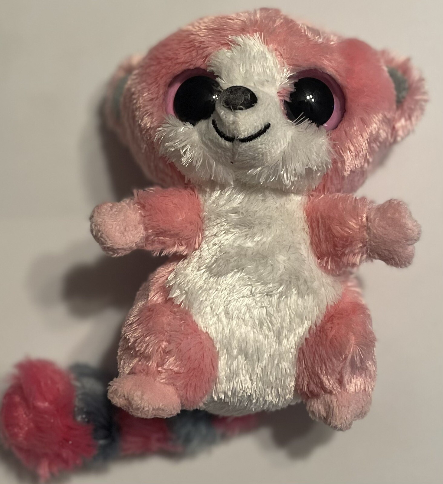 Ty Beanie Boos 6 inch BUBBLEGUM the Pink Lemur RARE NHT Tush Tag with ...