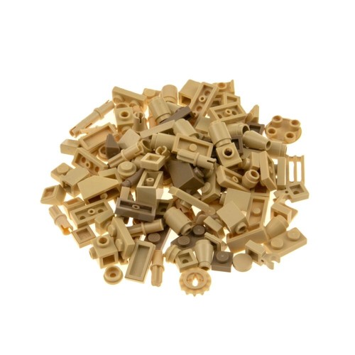 100 Lego Small Parts approx. 40g Beige Special Basic Bricks Randomly ...