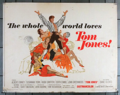TOM JONES (1963) 30683 Movie Poster (22x28) Albert Finney Susannah York ...