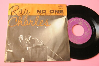 Ray Charles 7" No One / Without Love Orig Italy 1963 NM ! | eBay