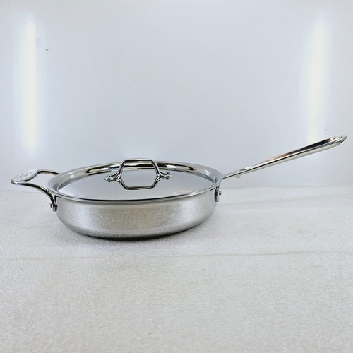 All Clad D5 3 qt Nonstick Polished Stainless Steel Saute soap Pan with ...