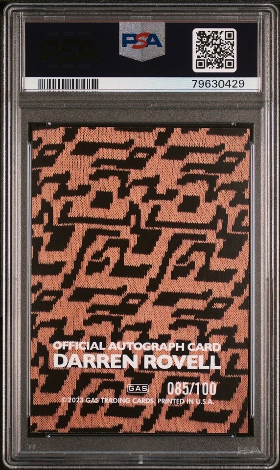 2023 GAS Trading Cards National DARREN ROVELL Autograph Auto NSCC /100 ...
