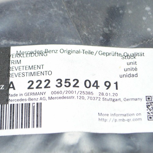 NEW MERCEDES-BENZ S-CLASS W222 REAR RIGHT WISHBONE COVER A2223520491 | eBay