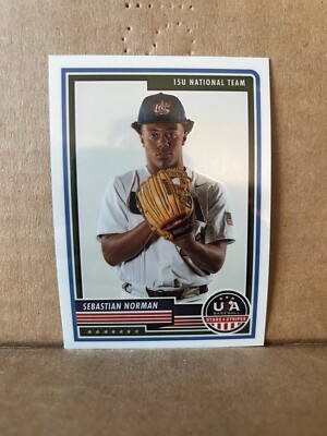 Sebastian Norman 2023 Panini Stars & Stripes USA Baseball Optichrome ...