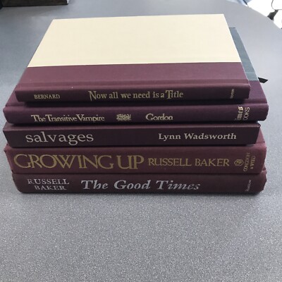 Lot of 5 maroon decor shelf prop staging decorative book stack | eBay