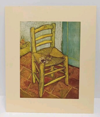 Van Gogh's Art Print 'Van Gogh's Chair' Plate 14 Reprint On Matte Board ...