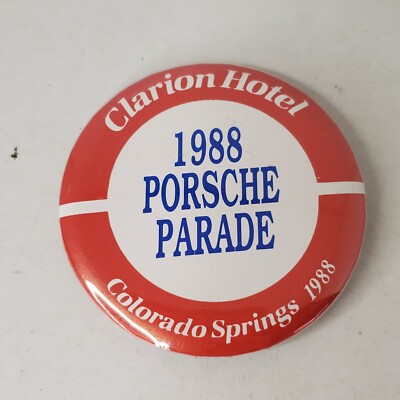Official VTG 1988 Porsche Parade Colorado Springs Pin Button Badge ...