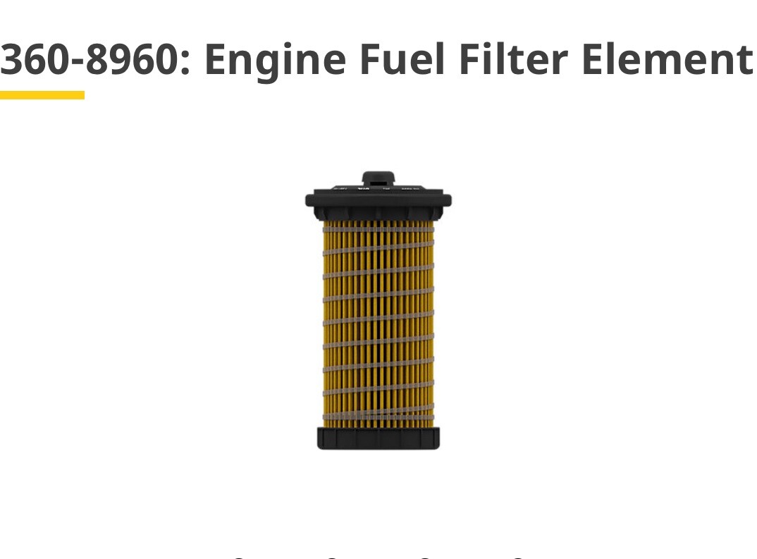 Genuine CAT Fuel Filter 3608960 OEM Caterpillar 360-8960 for sale ...
