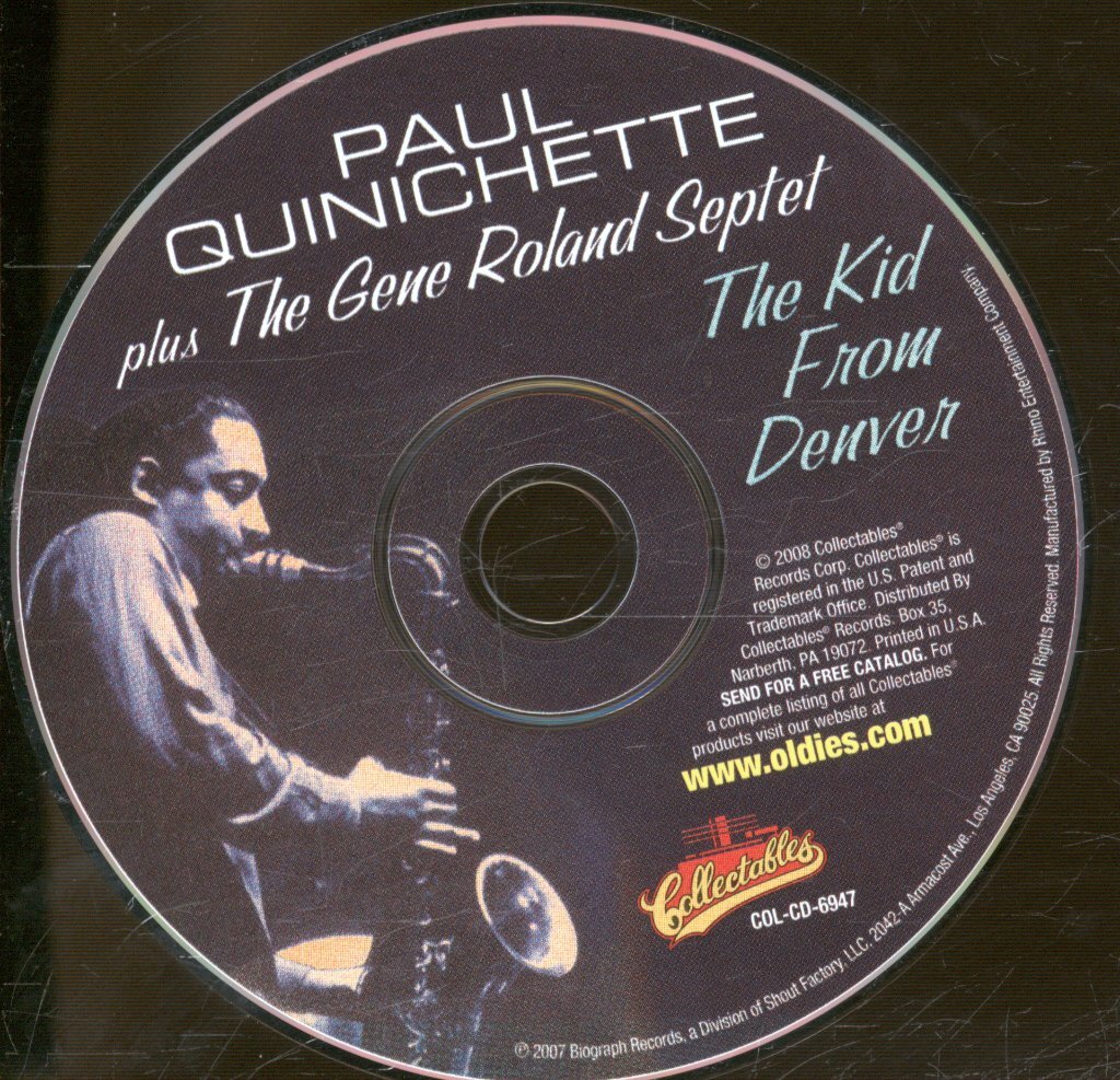 Paul Quinichette Plus the Gene Roland Septet Kid From Denver CD USA ...