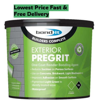Bond IT Exterior Render Pregrit Bonding Agent Light Green - Render Grit ...