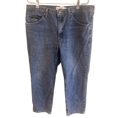 Lee Blue Jeans Denim Regular Fit RN130273 Size 40 x 30 100% Cotton Read ...