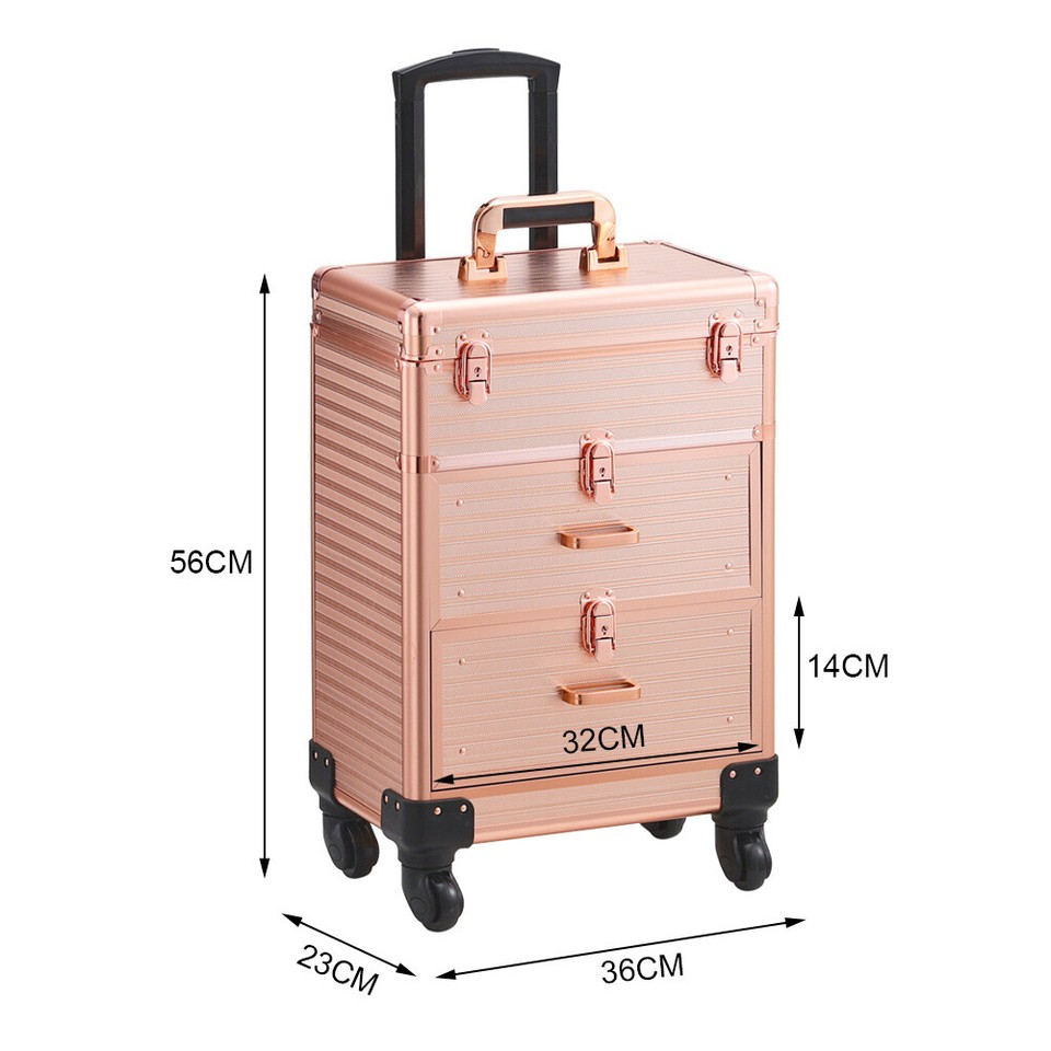2/3/4 in 1 Makeup Case Vanity Cosmetics Beauty Nail Hairdressing ...