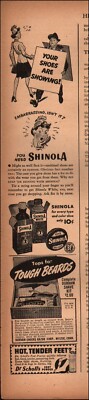 1945 Vintage ad SHINOLA Your Shoes Are Showing Polish Art WWII 04/10/23 ...