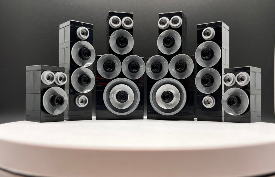 LEGO - Speaker Set 6 piece Music Band Concert DJ Stack Stereo Tower ...