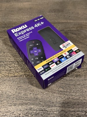 Roku Express 4K + Streaming Player w/ Remote & All Included Cables NEW ...