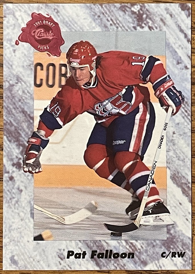 Pat Falloon 1991 Classic Draft Picks Rookie Card #2 Sharks RC Free Ship ...