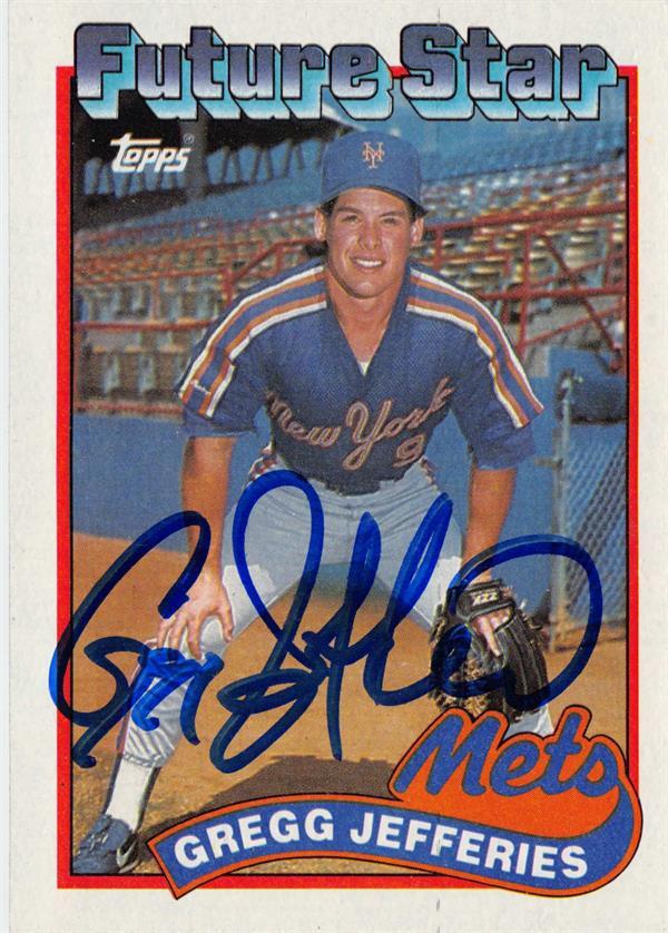 Gregg Jefferies signed baseball card New York Mets 1989 Topps #233 ...