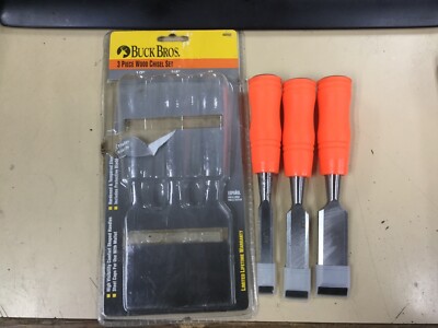 BUCK BROS Wood Chisel Set (3-Piece)1/2",3/4",1" | eBay