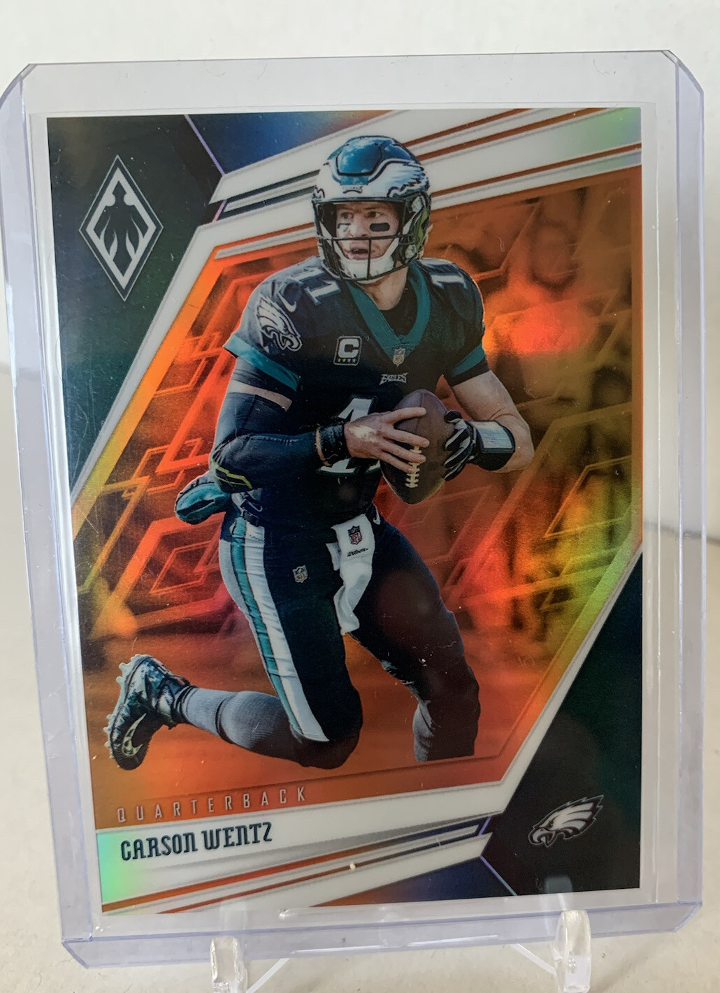 2019 Panini Phoenix - QB Vision Orange #11 Carson Wentz /99 for sale ...