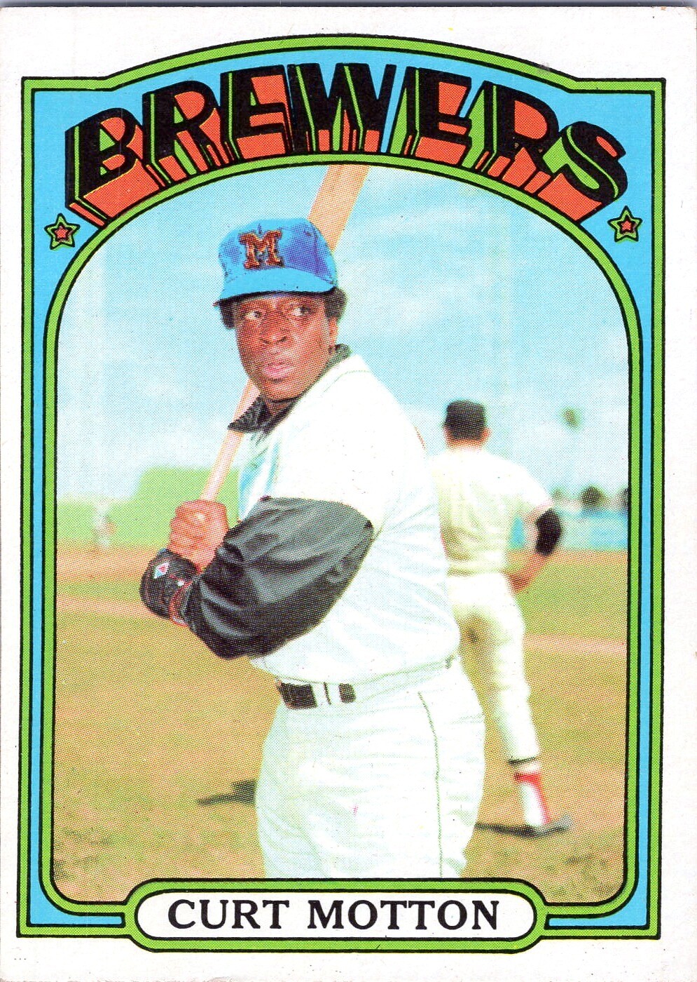 1972 Topps Curt Motton #393 Milwaukee Brewers Vintage Baseball Card ...