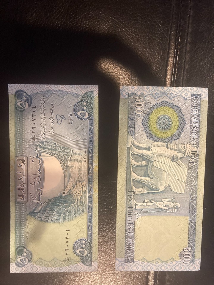 10 x 500 Iraqi Dinar Notes - Crisp & Uncirculated - Authentic - $20 | eBay