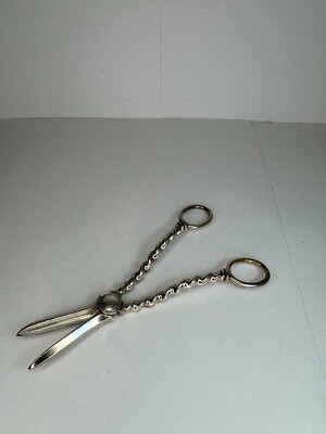 Grape Scissors/Shears, Electroplate, Elkington & Co. Twisted Handle ...