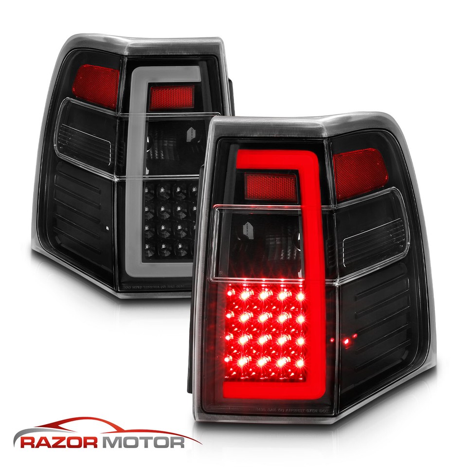2007-2017 Ford Expedition LED C Bar Black Tail Lights Replacement Pair ...