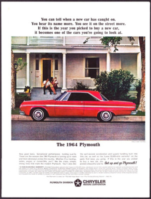 1963 Print Ad 1964 Plymouth Fury | eBay