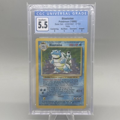 Blastoise Holo CGC 5.5 Ex+ - 1999 Pokémon Base Set 2/102 | eBay