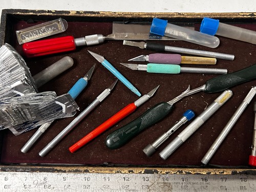 MACHINIST TOOL LATHE MILL Machinist Lot of Hobbyist Modeler Razor ...