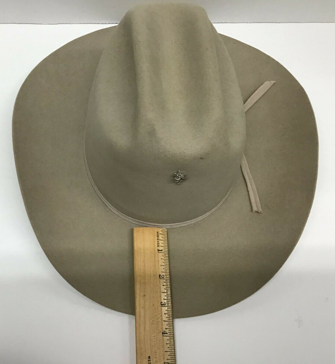 Stetson Vintage Size 7 4x Beaver Cowboy Hat with JBS Branding Iron Hat ...