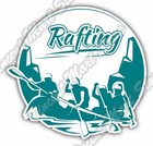 White Water Rafting River Raft Whitewater Car Bumper Vinyl Sticker ...