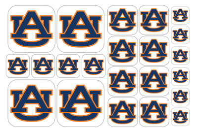 Auburn Tigers Team Stickers - Multiple Size/Material Options - Free ...