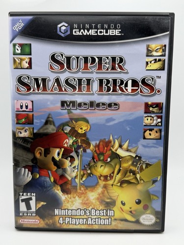 Nintendo Gamecube - Super Smash Bros. Melee - CIB FIRST PRINT BLACK ...