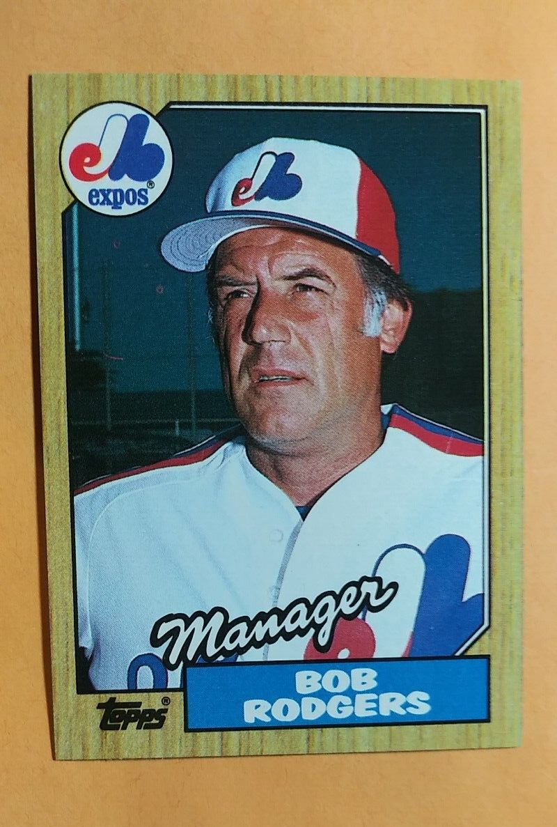1987 Topps Baseball Card Bob Rodgers Montreal Expos #293 | eBay