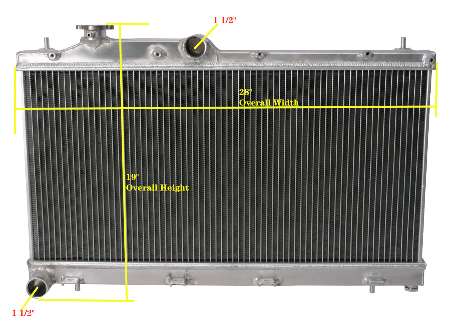 2ROWS All Aluminum Radiator For Subaru Impreza WRX/ STI 2.5LH4 （MT）2008 ...