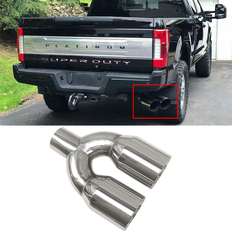 For 2011-2014 Ford F-250 F-350 Super Duty 4" Dual 6"Diesel Stainless ...